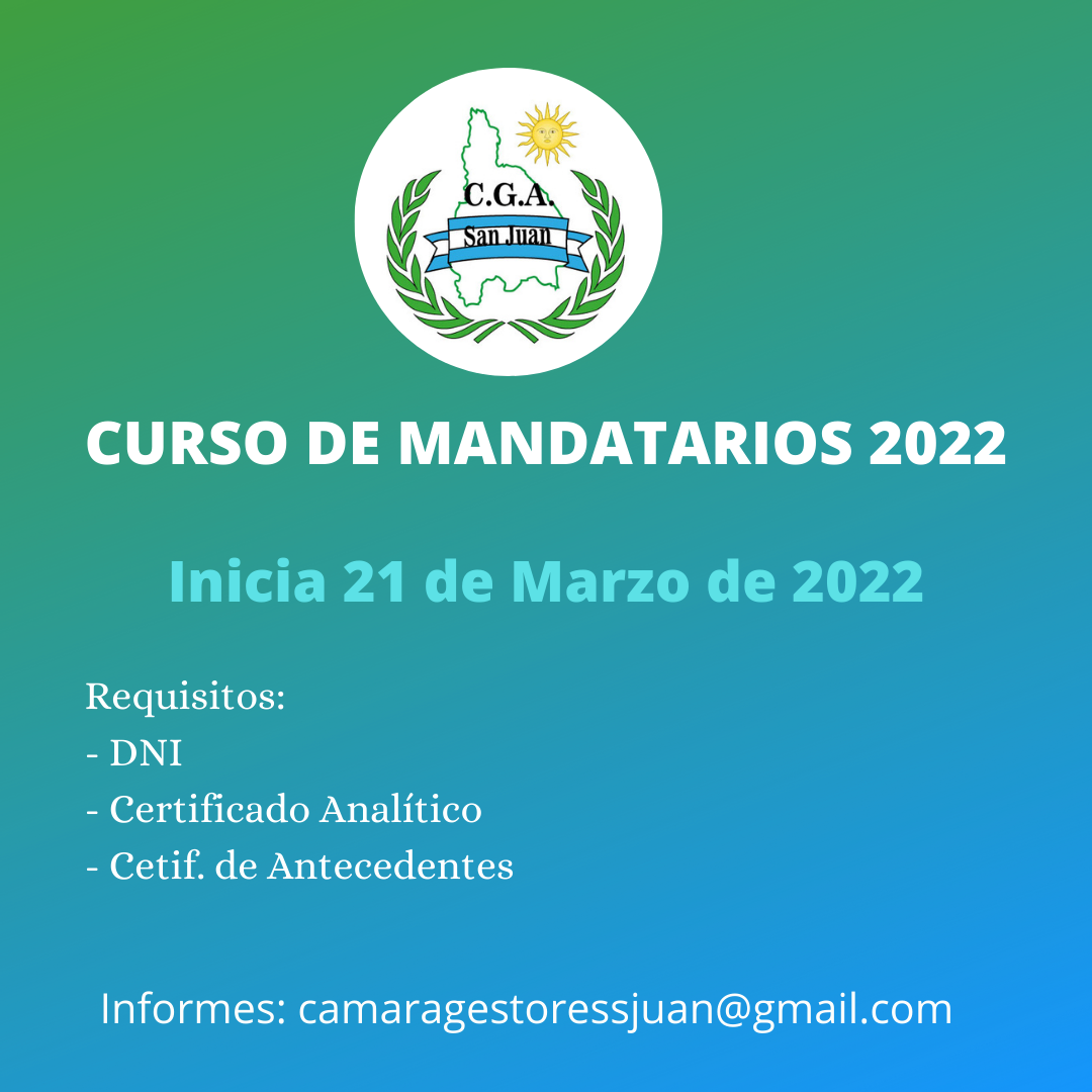 Curso de Mandatarios – Gestores de San Juan